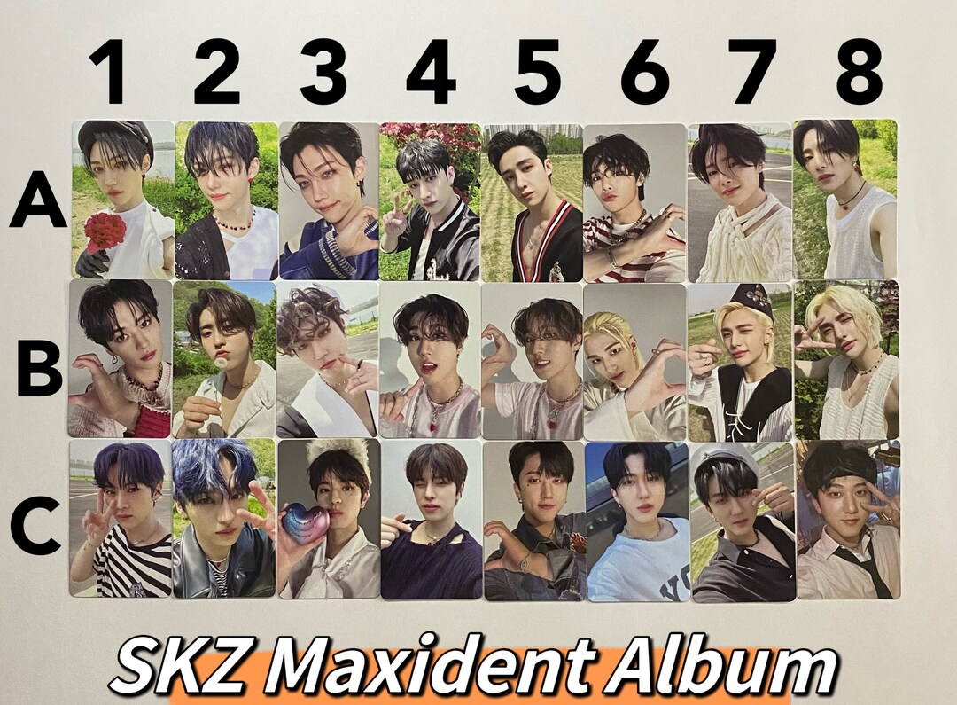 Stray Kids Official Maxident Photocard SKZ Apple Music POB - Etsy