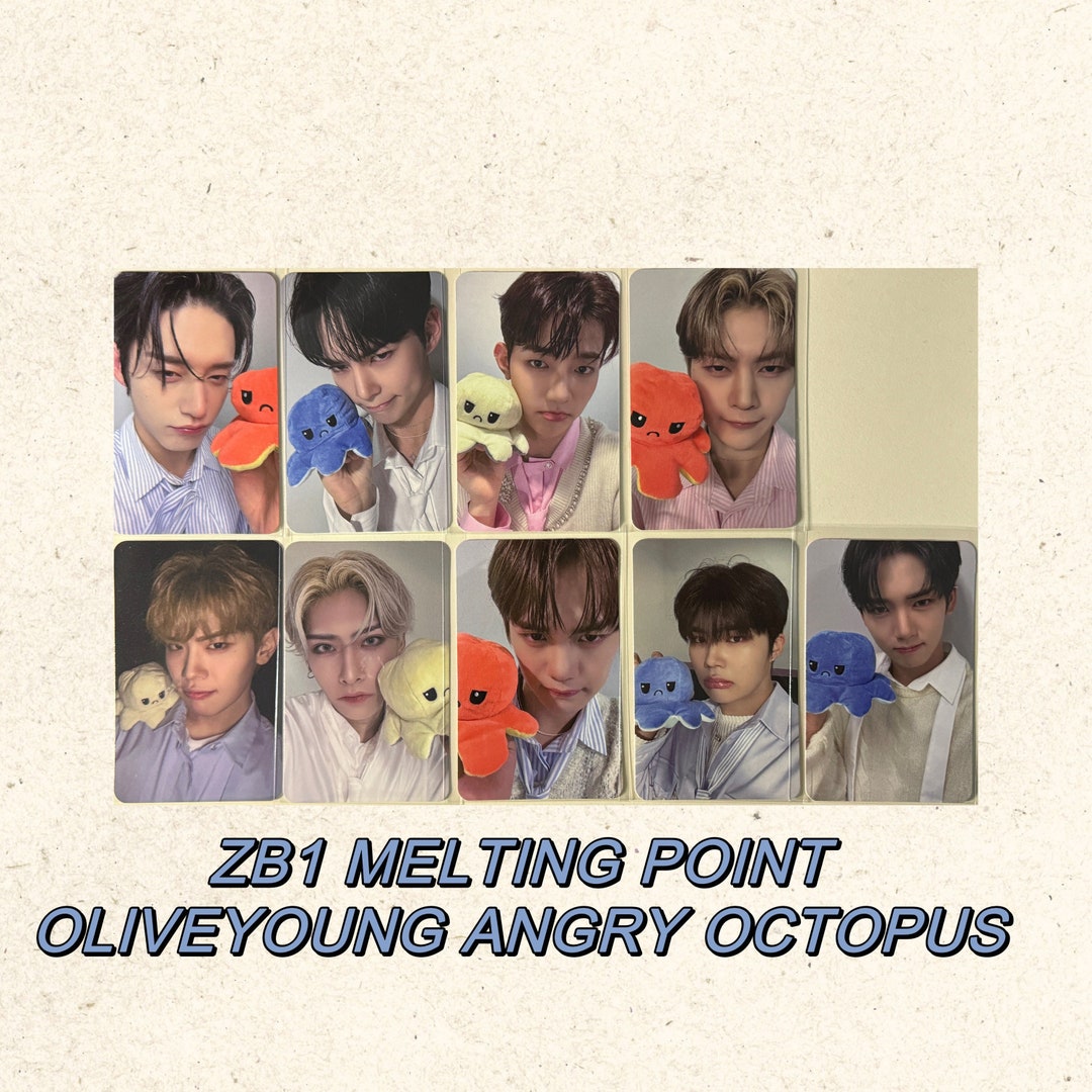 ZB1 official Oliveyoung Melting Point POB Crush Angry Octopus ...