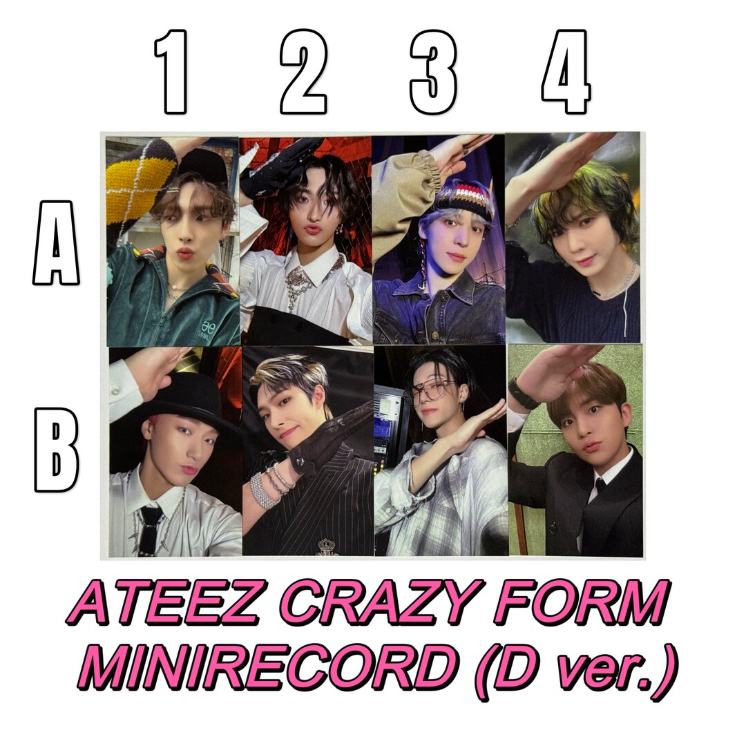 ATEEZ [official] Minirecord Ver D Crazy Form Lucky Draw World Fin San ...