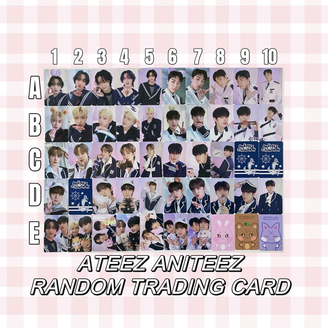 ATEEZ official Aniteez in Illusion Random Trading Card San Wooyoung ...