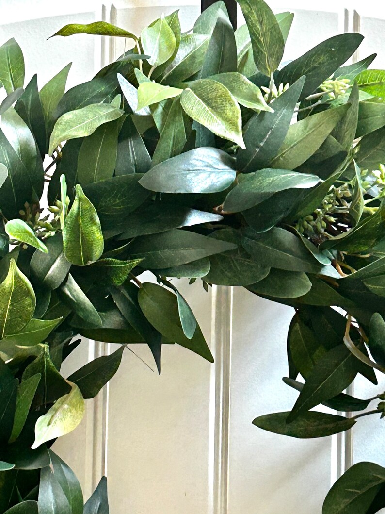 Year Round Greenery Wreath for Front Door Modern Farmhouse - Etsy