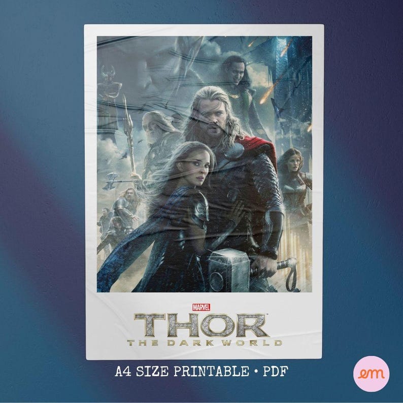 Marvel A4 Printable Poster Set 2 | Superhero Wall Art | Digital ...