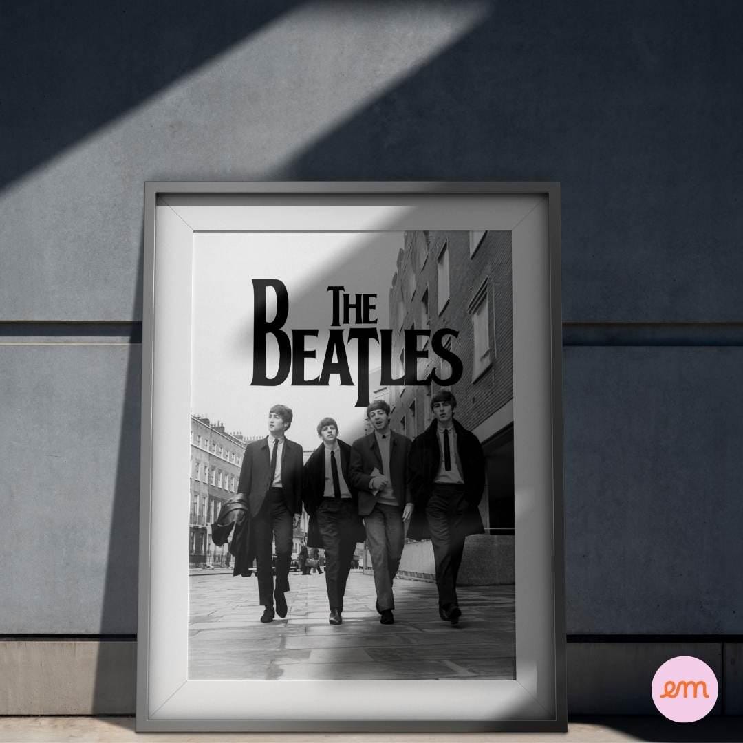 The Beatles Poster Set – 4 Printable PDF Designs, Instant Download Wall ...