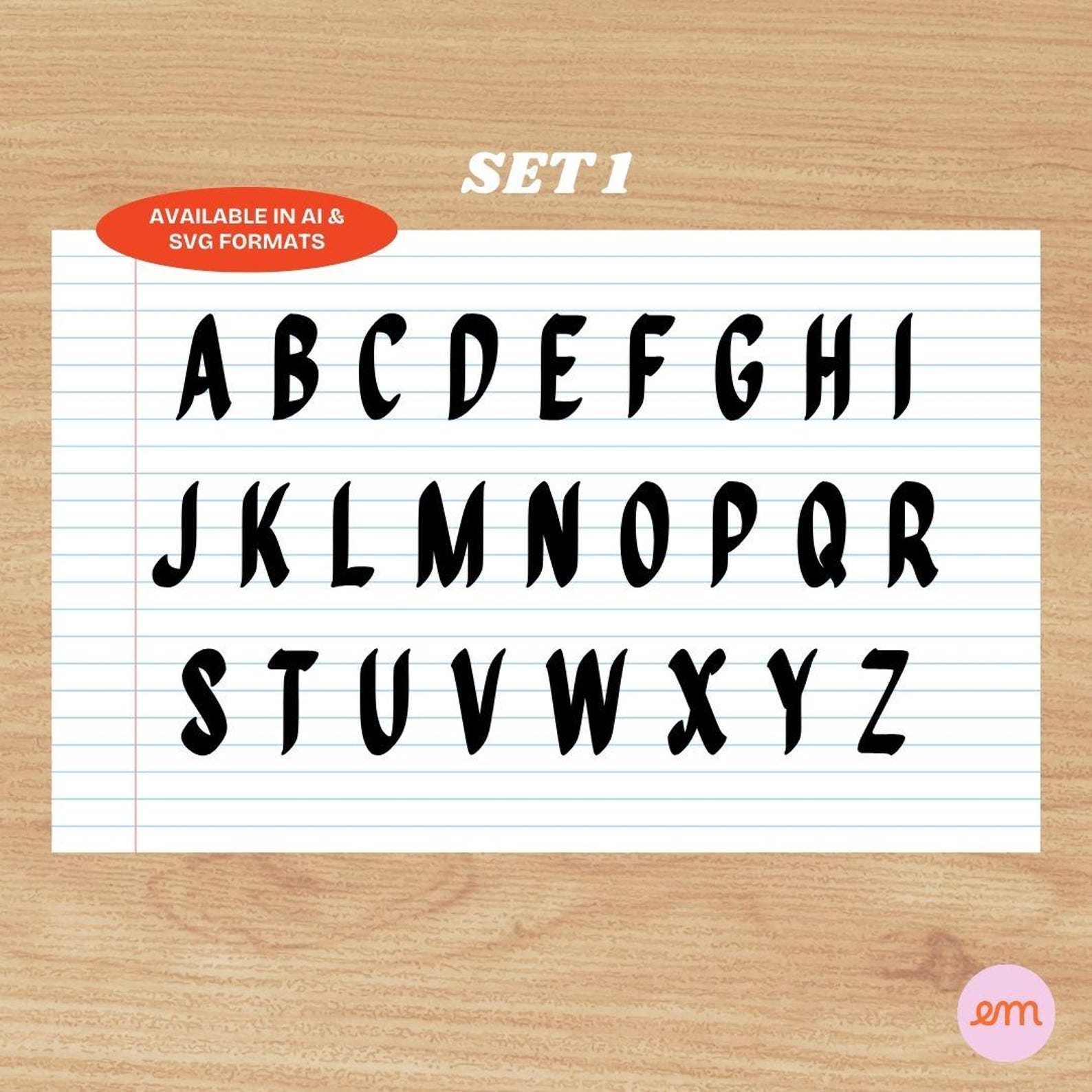 Jeepney Signage Letters AI and SVG Set – Copy Paste Filipino-inspired ...