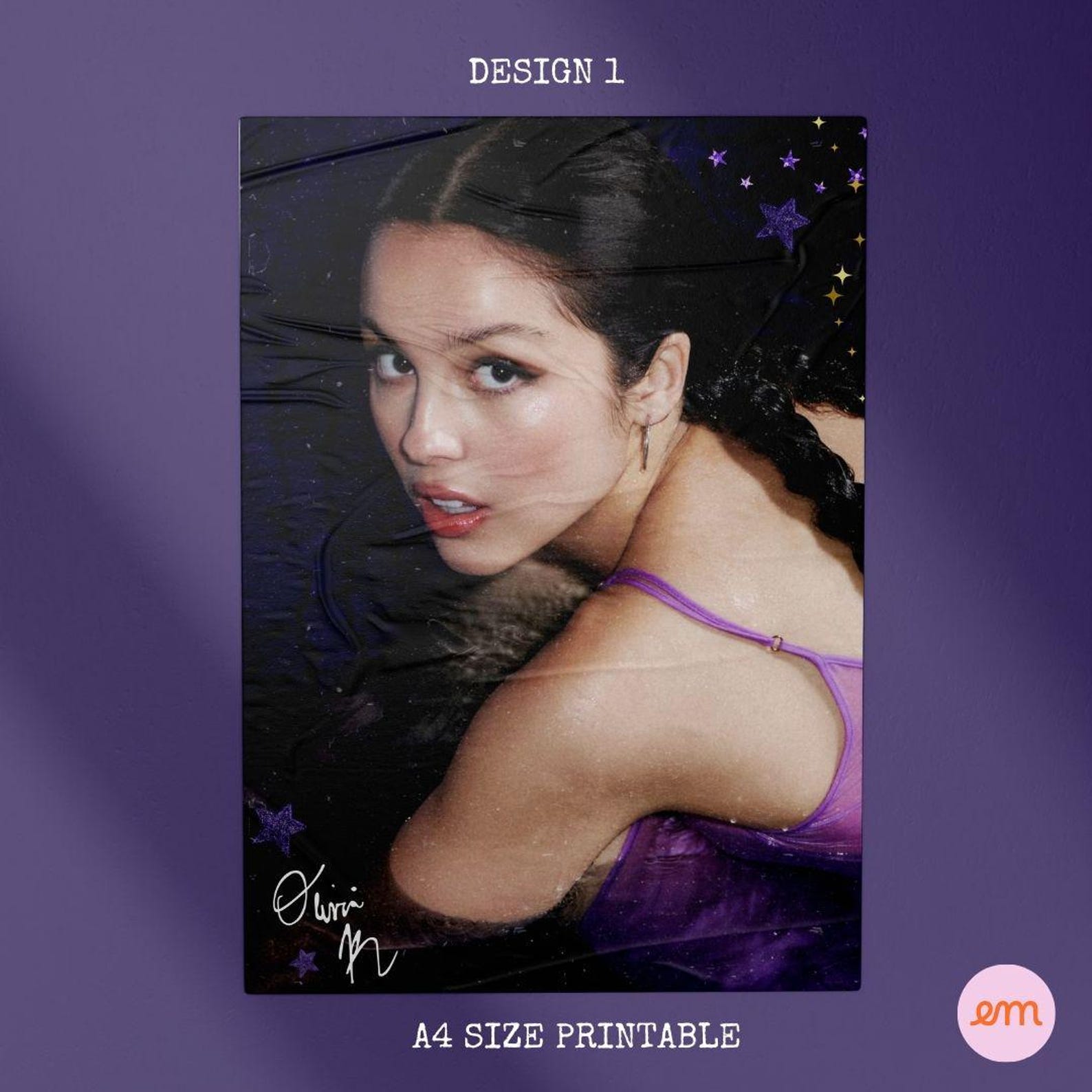 Olivia Rodrigo Poster Set 2 - 2 Printable PDF Designs, Instant Download ...