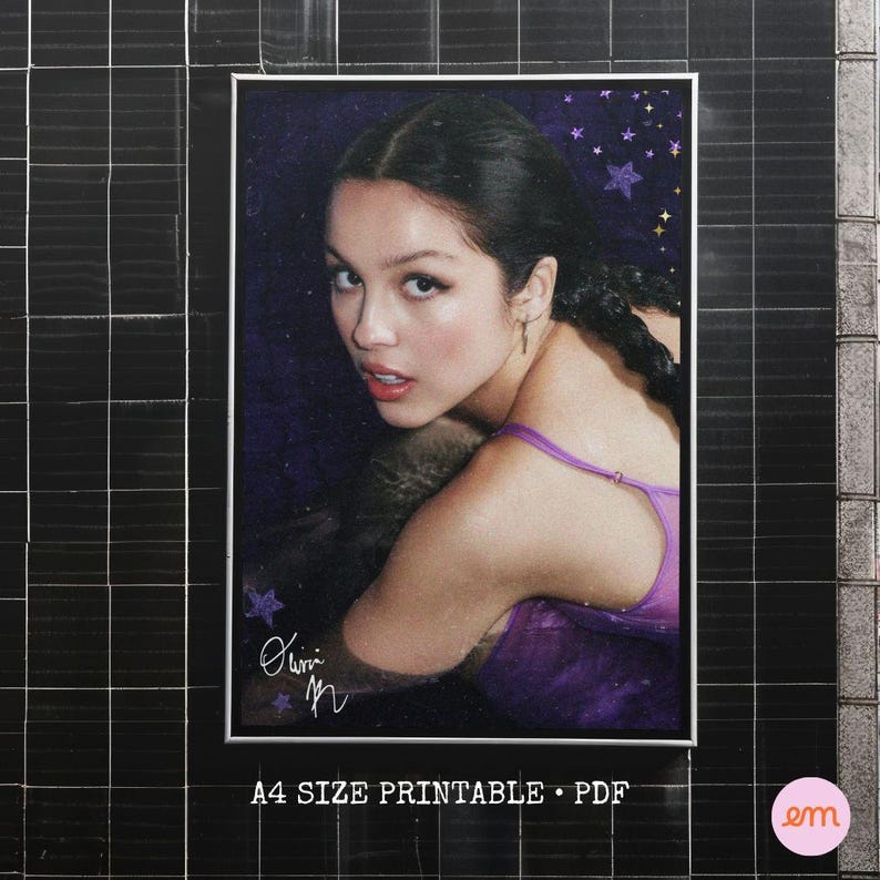 Olivia Rodrigo Poster Set 2 - 2 Printable PDF Designs, Instant Download ...