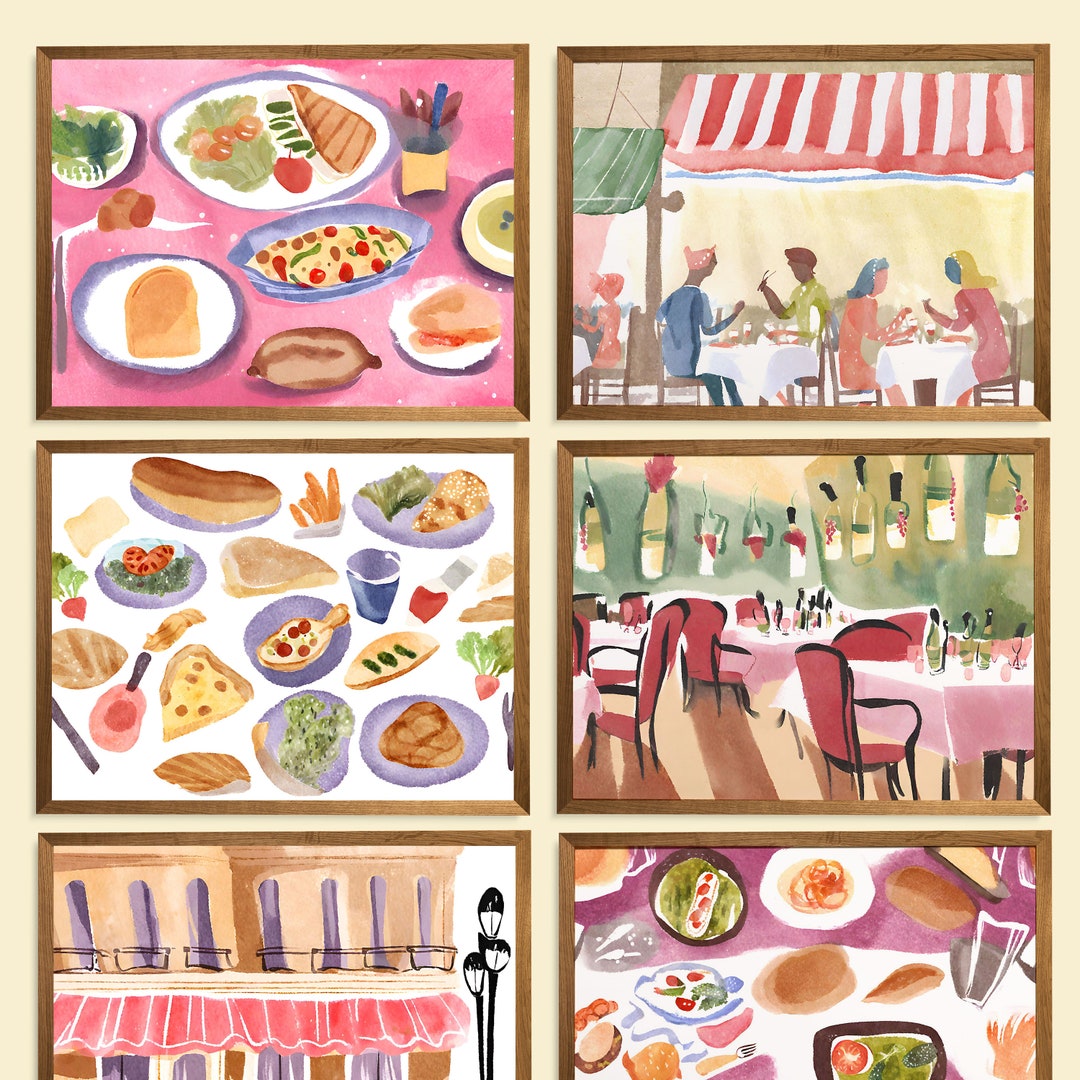 Restaurant Posters Digital Printable | 15 Pcs. | A4 - Etsy