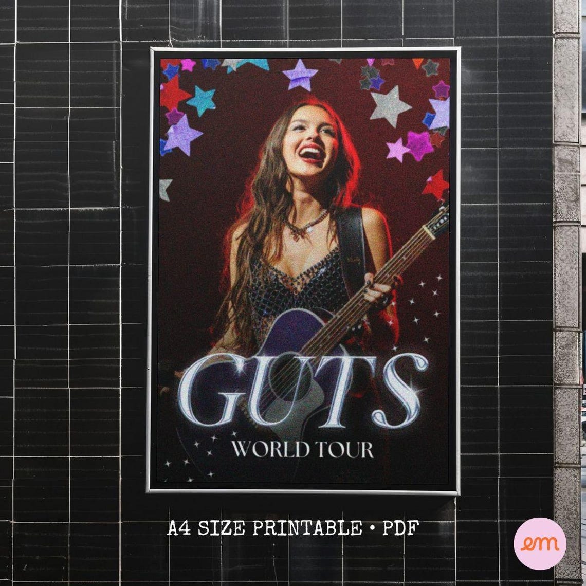 Olivia Rodrigo Poster Set 3 - 2 Printable PDF Designs, Instant Download ...