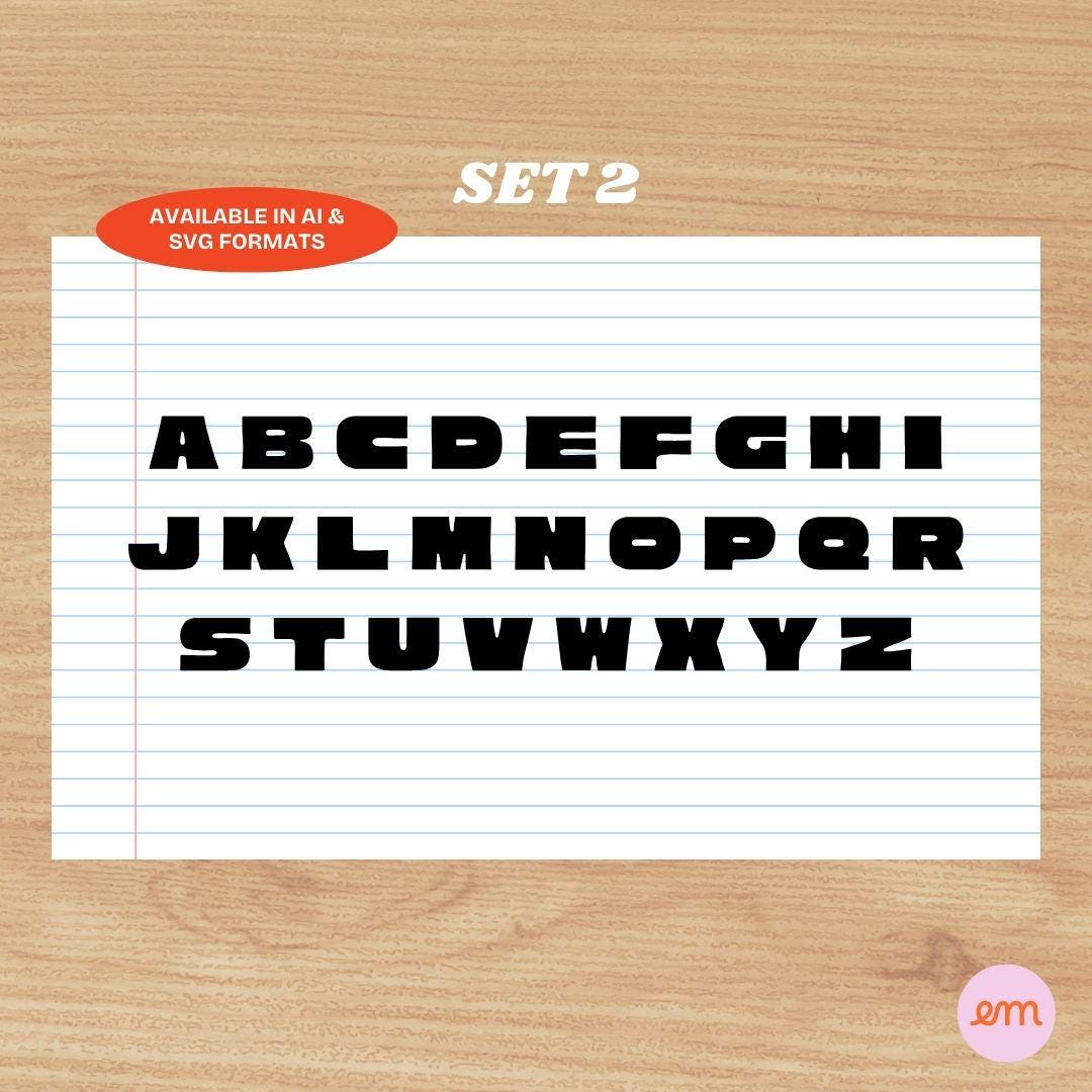Jeepney Signage Letters AI and SVG Set – Copy Paste Filipino-inspired ...
