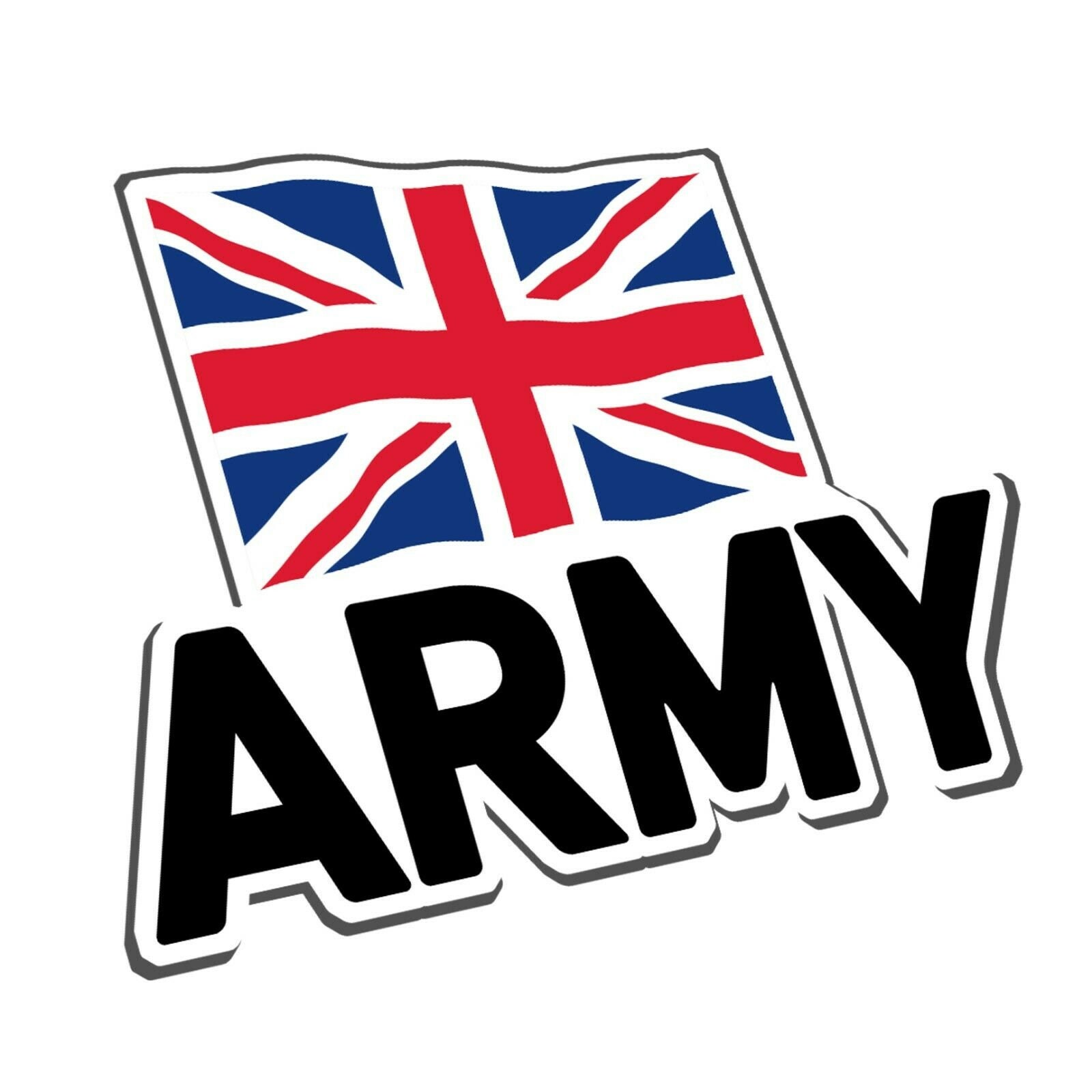 The British Army Logo Sticker Black Text - Etsy