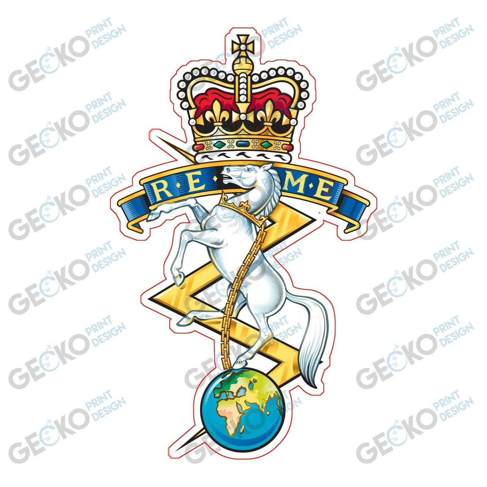 Royal Electrical and Mechanical Engineers Sticker British - Etsy