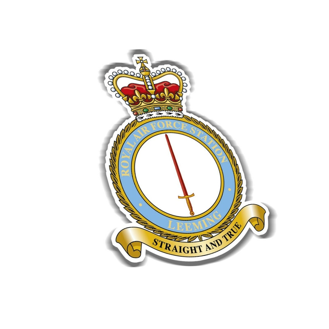 RAF Leeming Station Crest Sticker Royal Air Force - Etsy