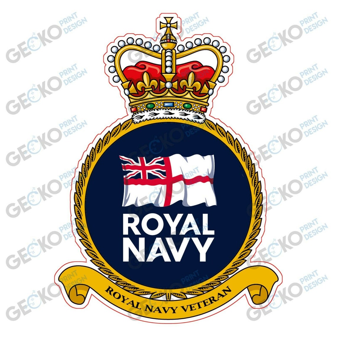 Navy Veteran Sticker Royal Navy British Hms - Etsy