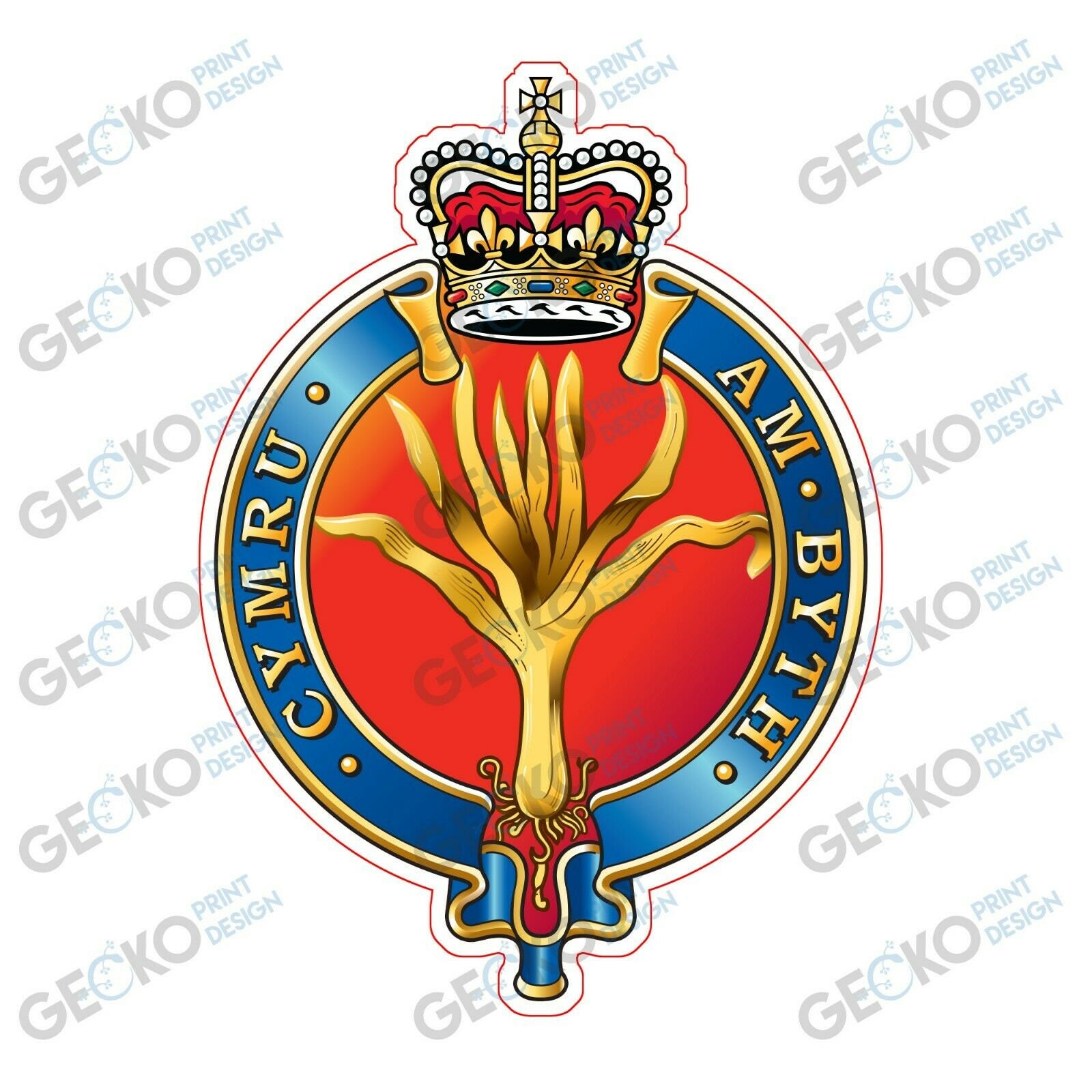 The Welsh Guards Crest Sticker British Army - Etsy