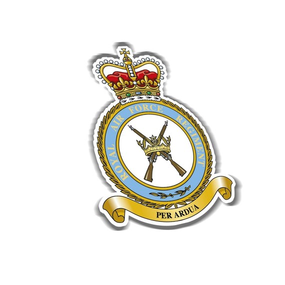 RAF Regiment Crest Sticker Royal Air Force per Ardua | Etsy UK