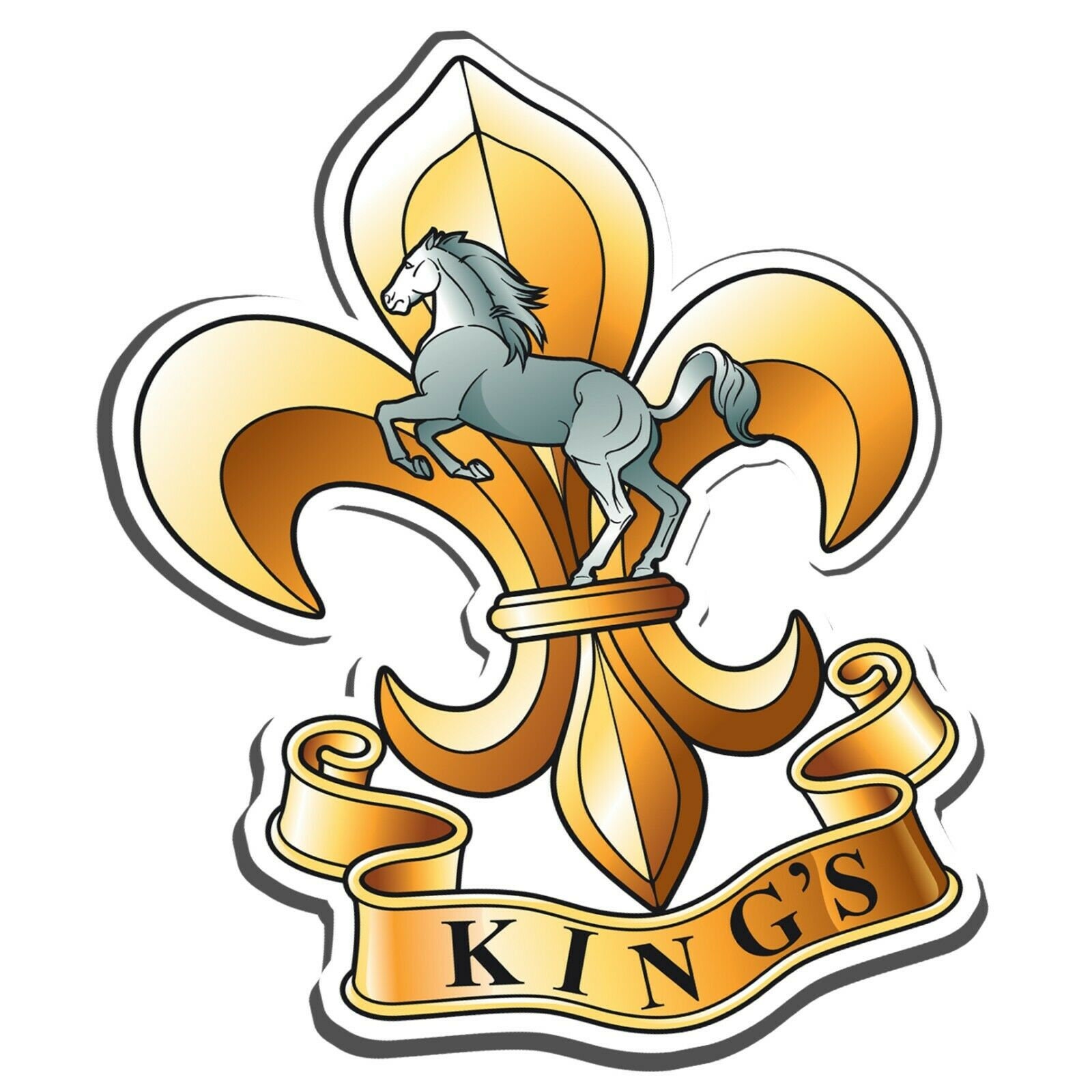 The King's Regiment Sticker British Army Kings - Etsy
