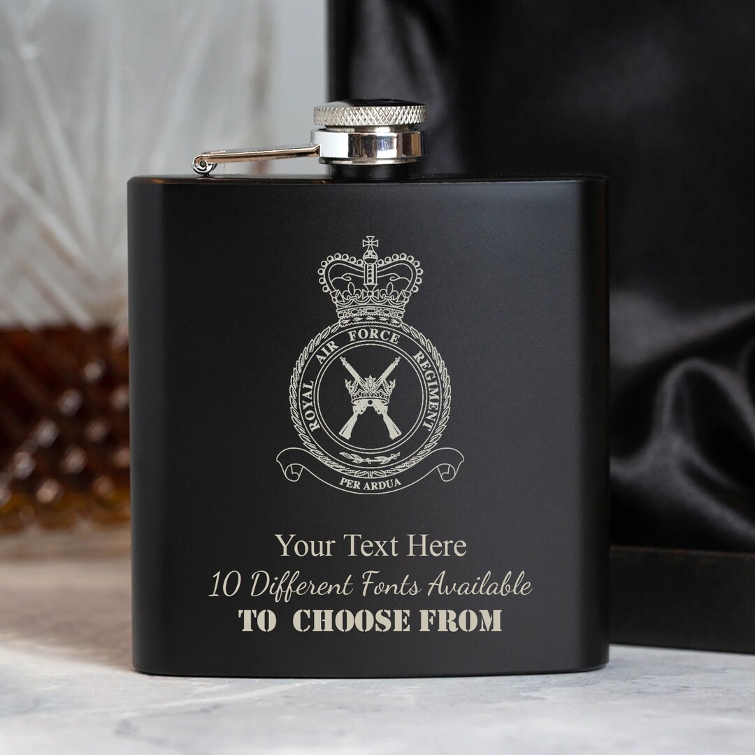 RAF Regiment Crest Hip Flask Royal Air Force per Ardua - Etsy