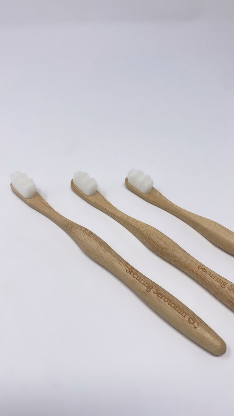 Biodegradable 20,000 Nano Bristle Bamboo Toothbrush | Soft Bristles - Etsy
