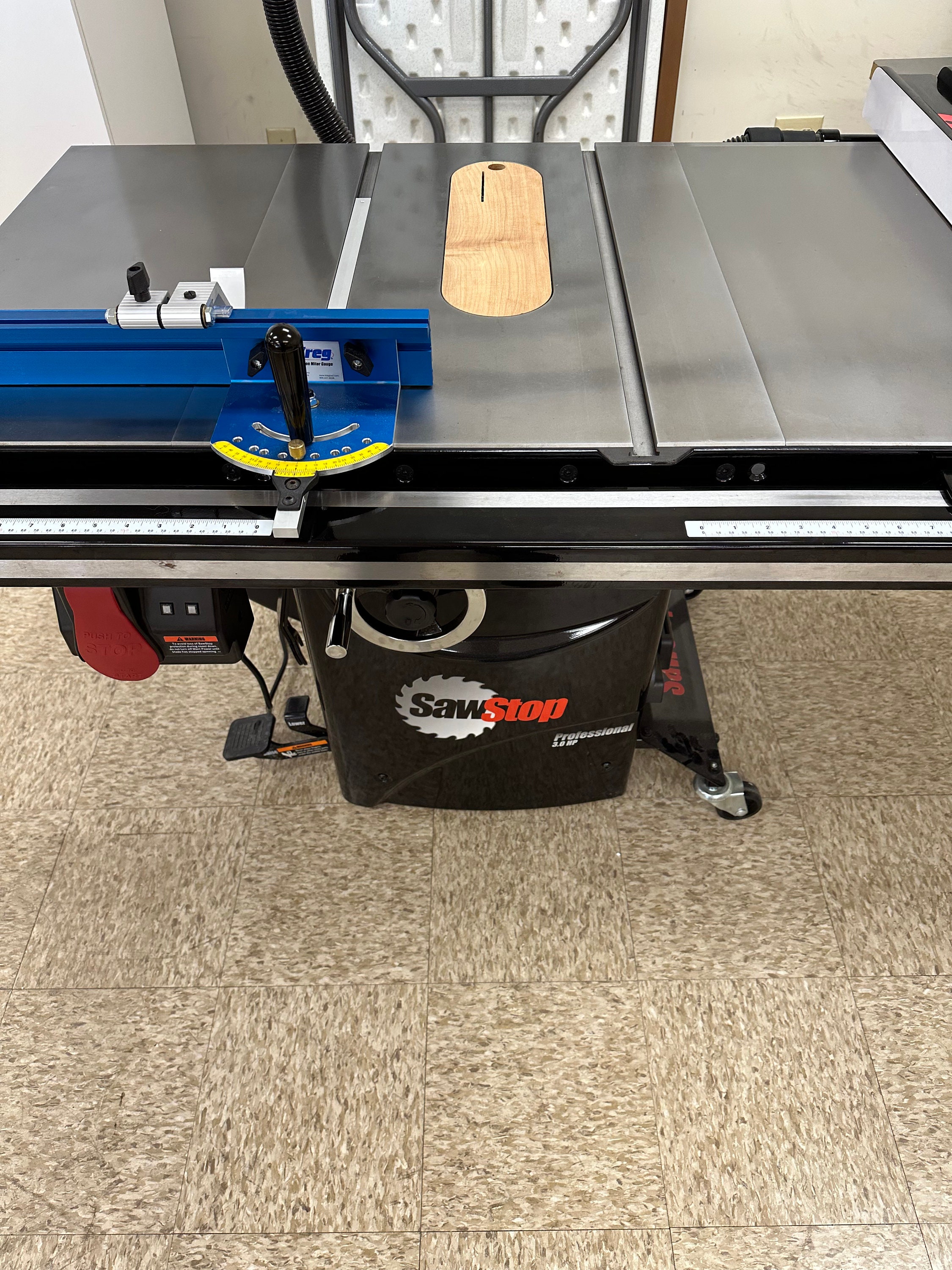 Zero Clearance Insert for Saw Stop PCS, ICS, and Contractor Table Saw ...