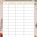Floral Teacher Gradebook-digital and Editable Download - Etsy