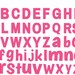Pink Chevron Bulletin Board Letters, Font A-Z Bulletin Board Letters ...