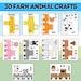 3D Farm Animal Craft Activity for Kids - Etsy Canada