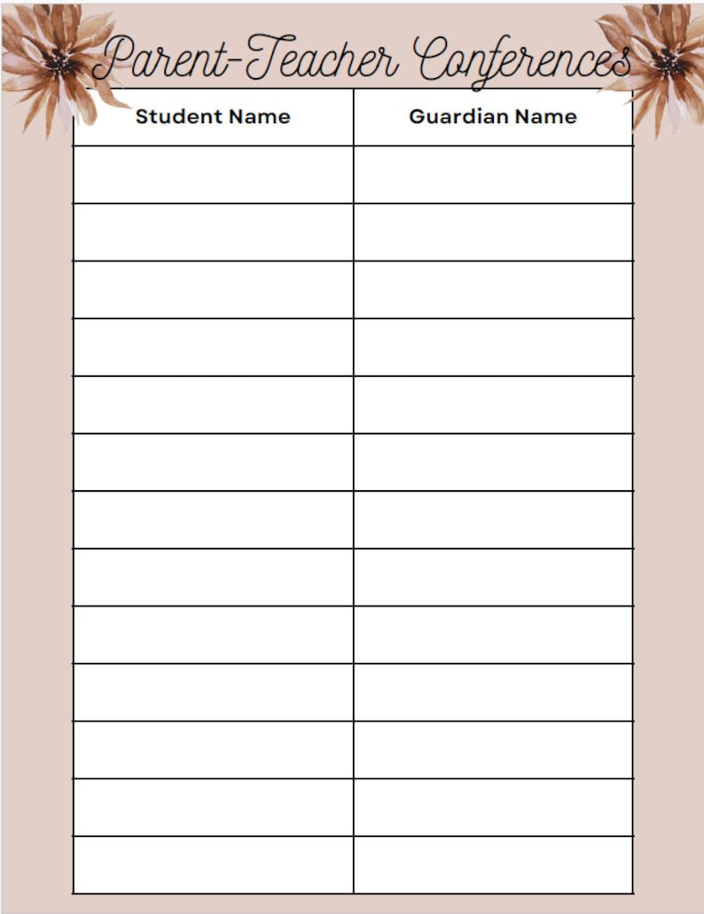 Floral Teacher Gradebook-digital and Editable Download - Etsy