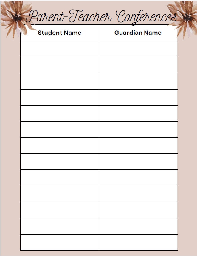 Floral Teacher Gradebook-digital and Editable Download - Etsy