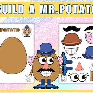 Build a Mr. and Mrs. Potato Head Craft - Etsy