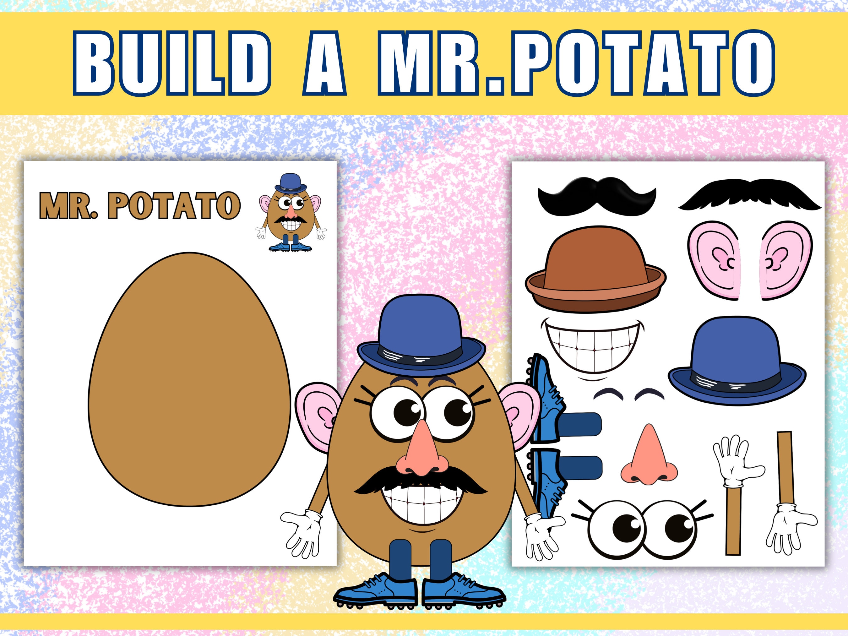 Build a Mr. and Mrs. Potato Head Craft - Etsy