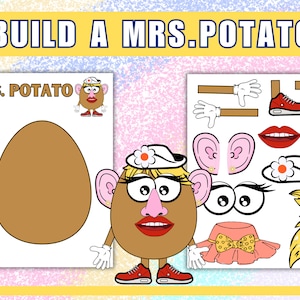 Build a Mr. and Mrs. Potato Head Craft - Etsy