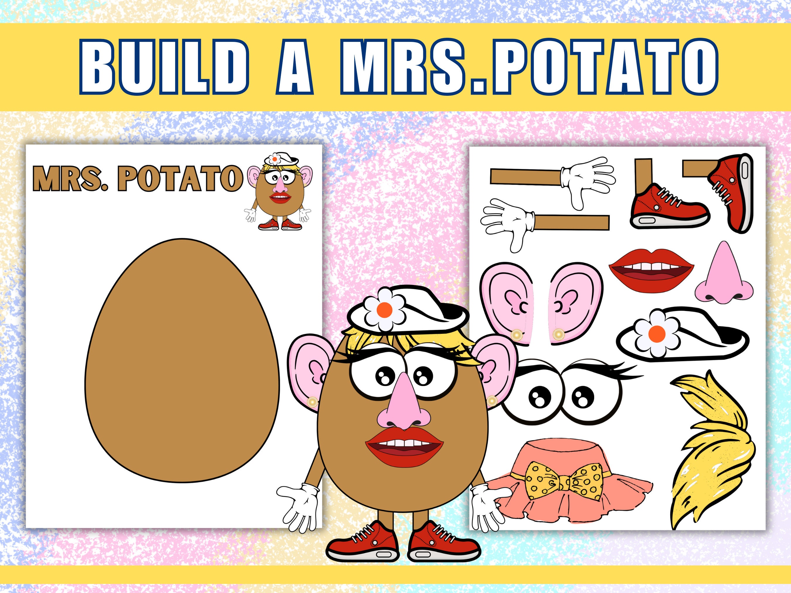 Build a Mr. and Mrs. Potato Head Craft - Etsy