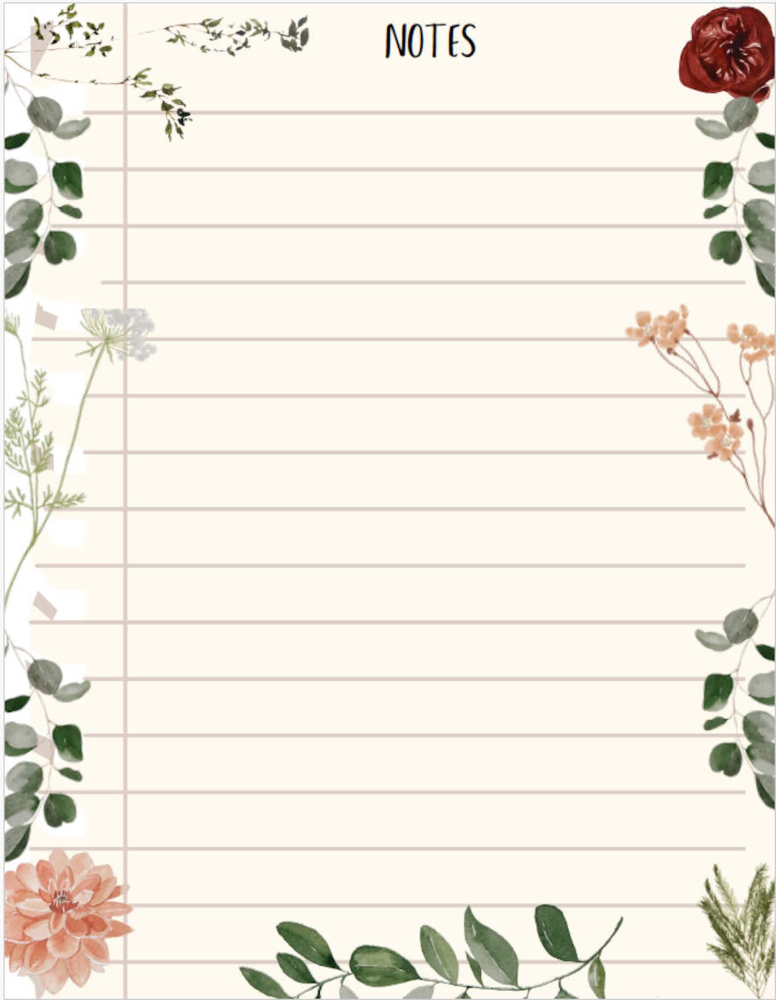 Floral Teacher Gradebook-digital and Editable Download - Etsy