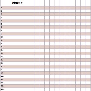 Floral Teacher Gradebook-digital and Editable Download - Etsy