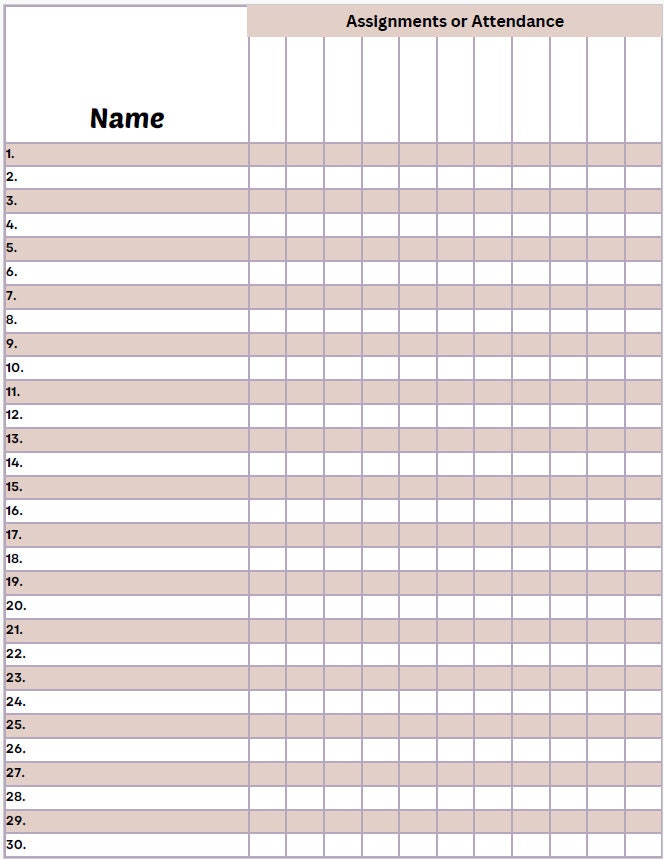 Floral Teacher Gradebook-digital and Editable Download - Etsy