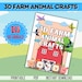 3D Farm Animal Craft Activity for Kids - Etsy Canada