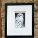 Snowy Owl Drypoint, Owl, Hedwig, Etching, Drypoint, Limited Edition ...