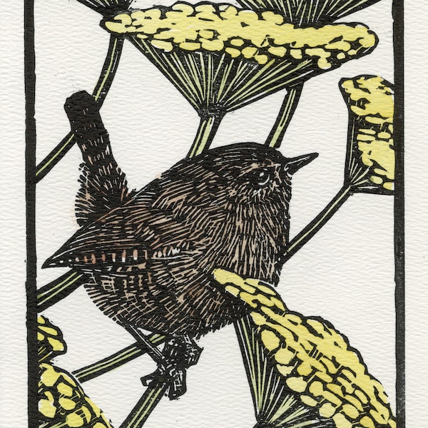 Bird Linocut - Etsy