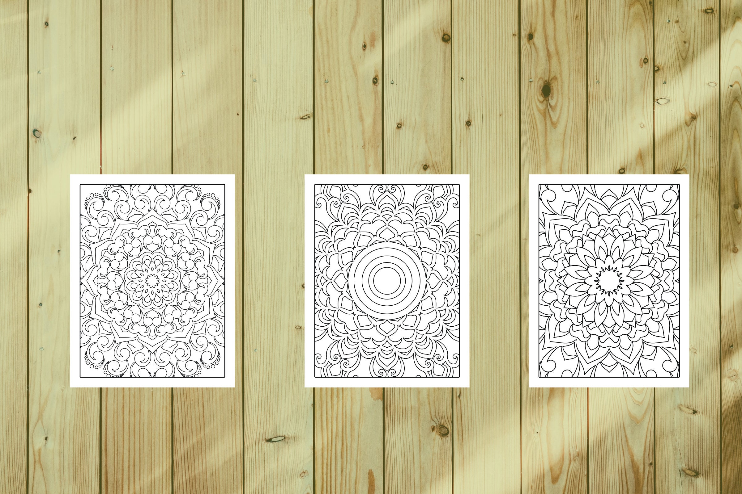 Mandala Coloring Pages for Kids Vol. 1 - Etsy