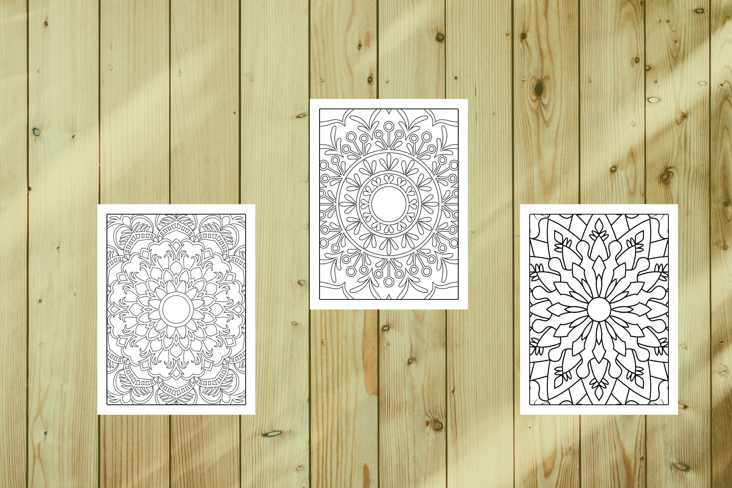 Mandala Coloring Pages for Kids Vol. 1 - Etsy
