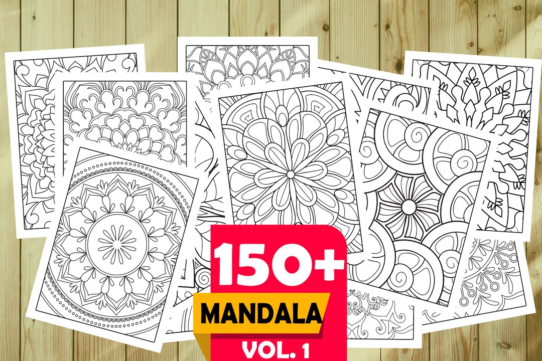 Mandala Coloring Pages for Kids Vol. 1 - Etsy