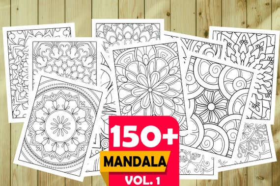 Mandala Coloring Pages for Kids Vol. 1 | Etsy Israel