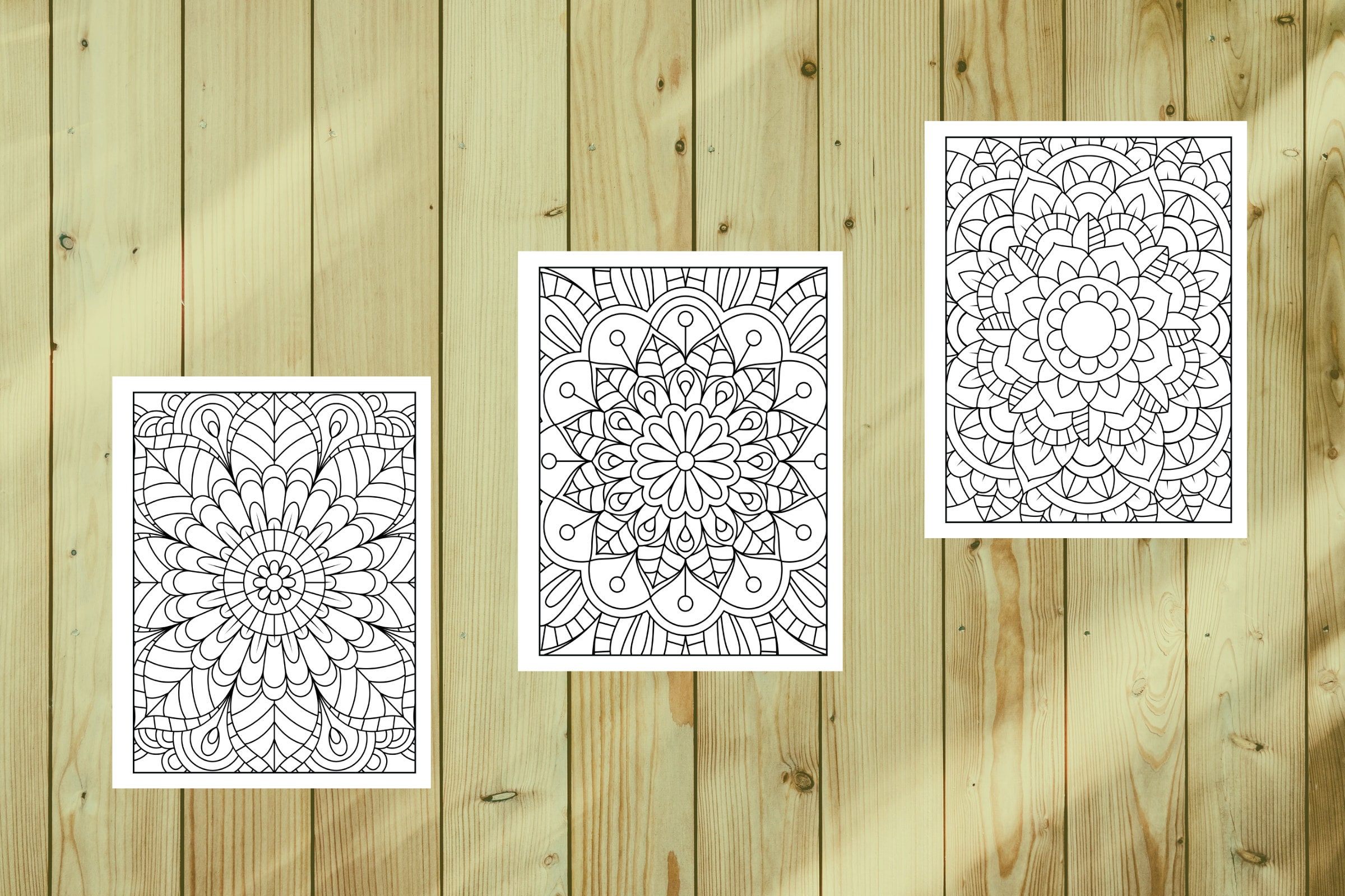 Mandala Coloring Pages for Kids Vol. 2 - Etsy
