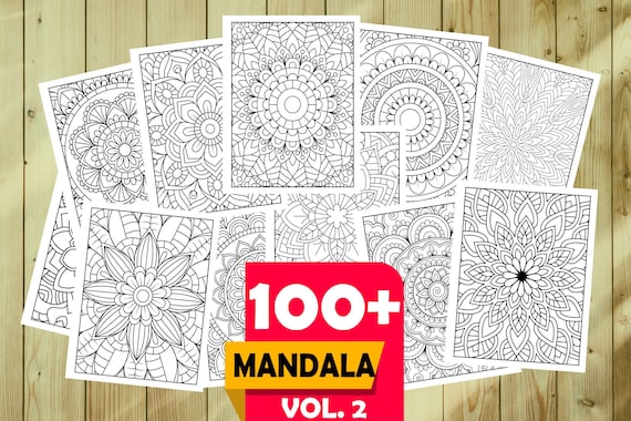 Mandala Coloring Pages for Kids Vol. 2 - Etsy