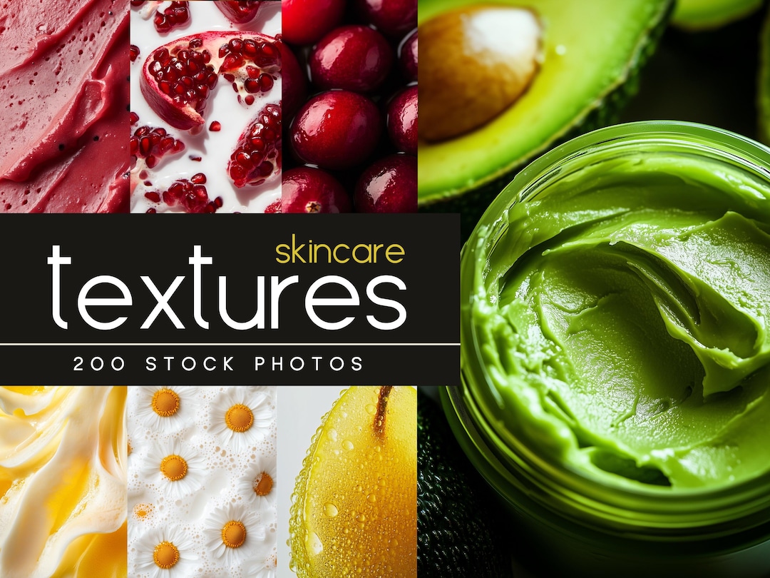 Skincare Textures Bundle, 200 Skincare Textures, Beauty AI Images ...
