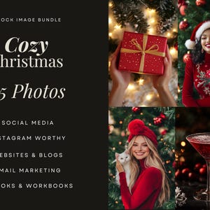 Cozy Christmas Stock Photos, Red Christmas Instagram Stock, Marketing ...