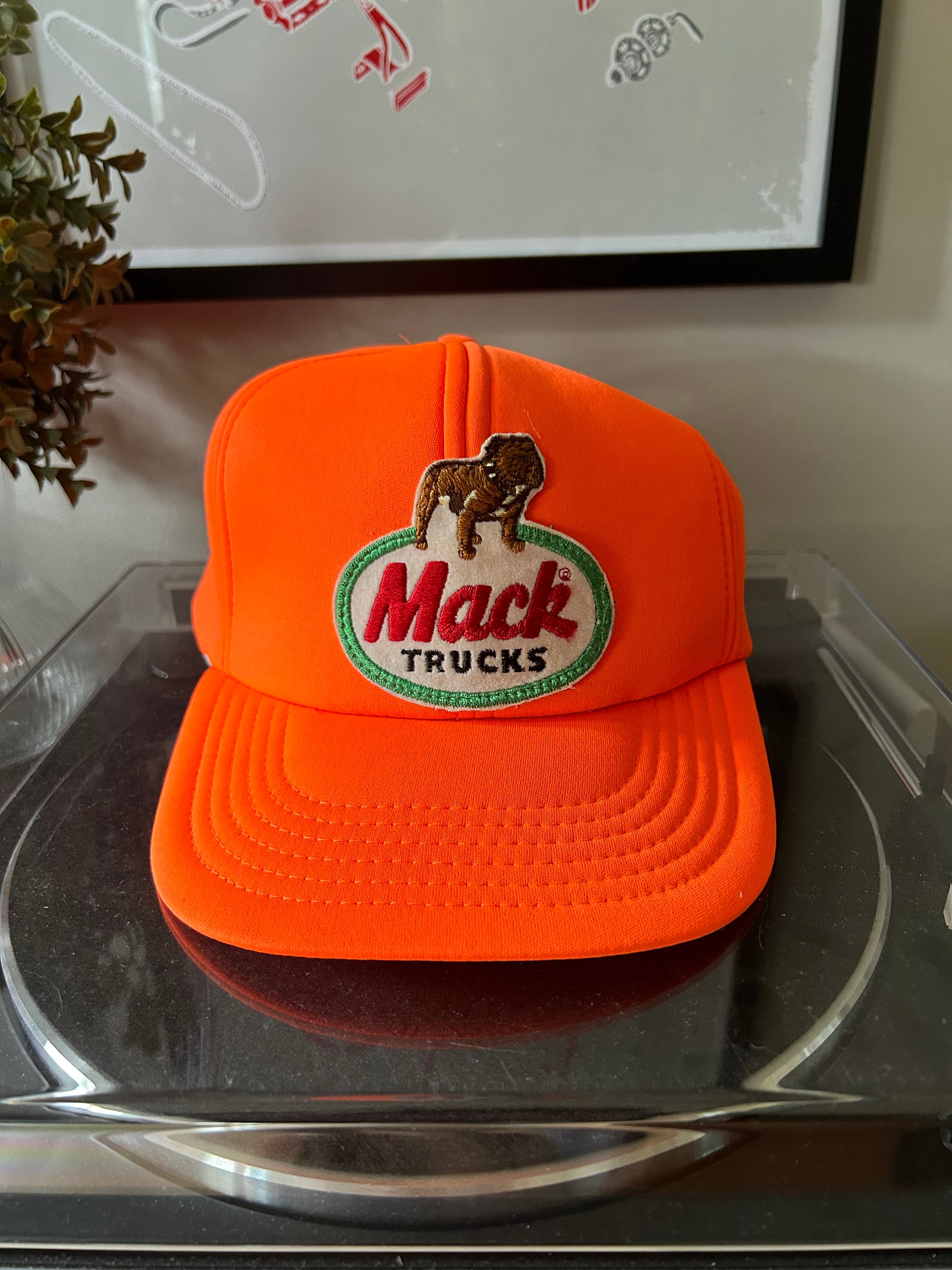 Orange Mack Truck Hat