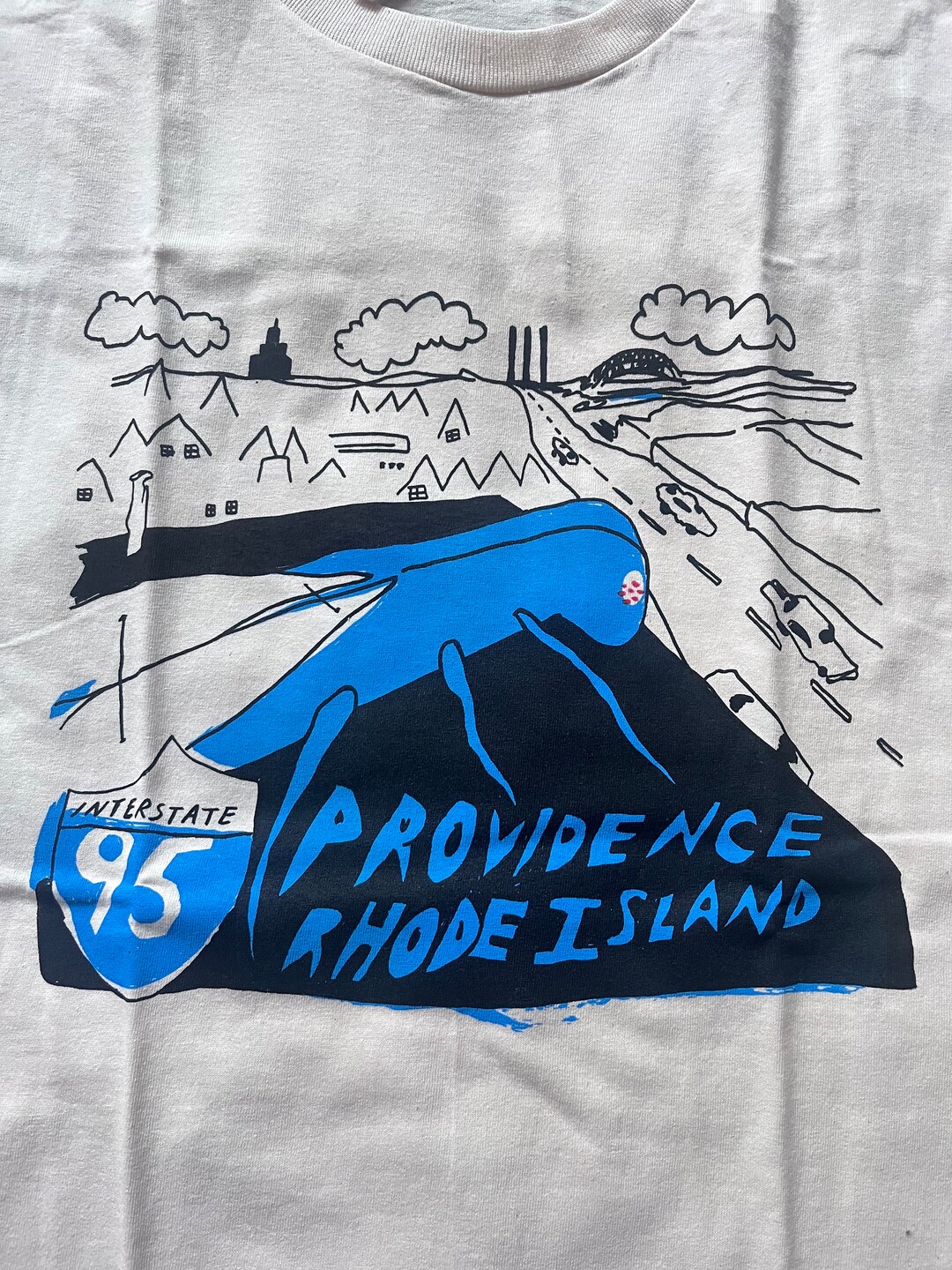 Rhode Island RI the Big Blue Bug Nibbles Funny Cute T-shirt Great for ...