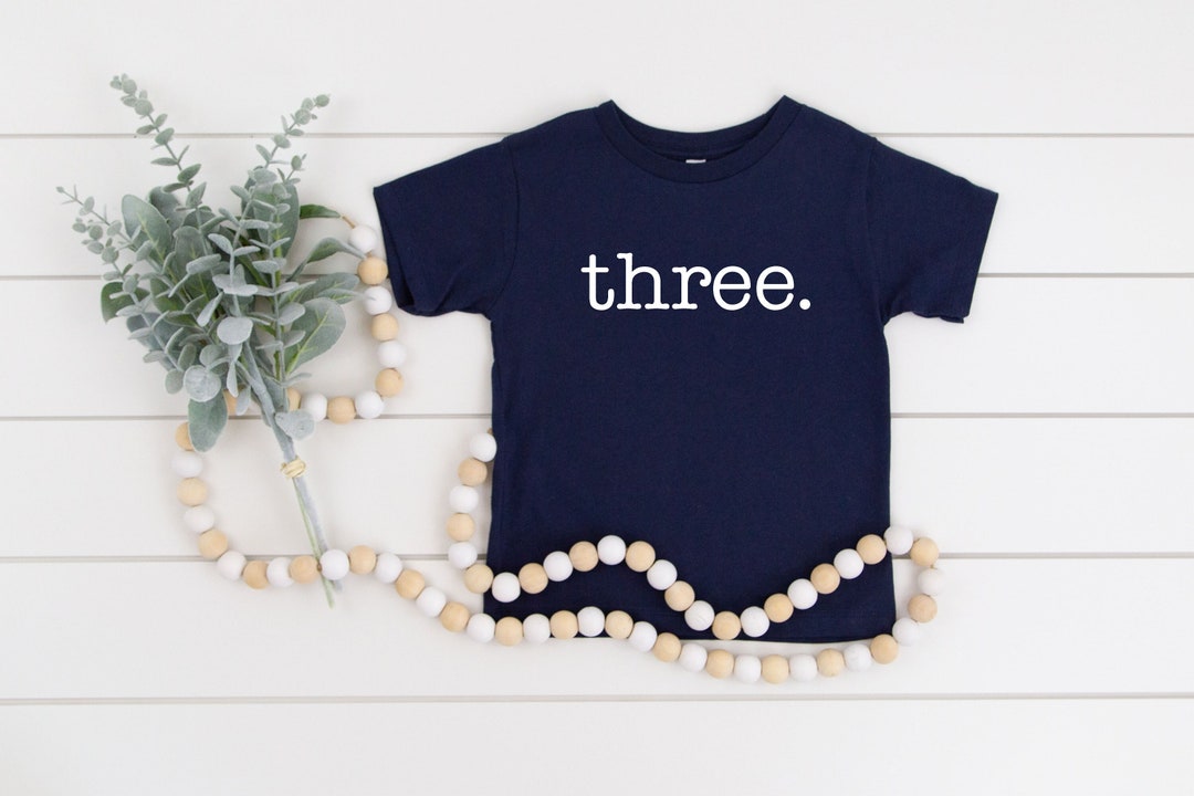 Three Birthday Shirt, Third Birthday Shirts, Three Years Old Shirt - Etsy