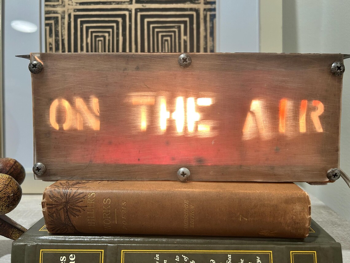 Vintage ON THE AIR Light-up Sign | Radio Broadcasting Memorabilia ...